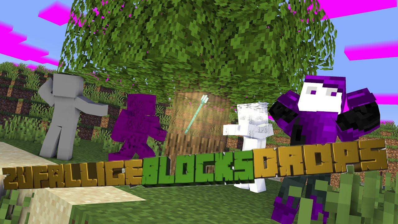 Minecraft durchspielen aber die Block Drops sind zufällig! Random Block Drops Challenge ...