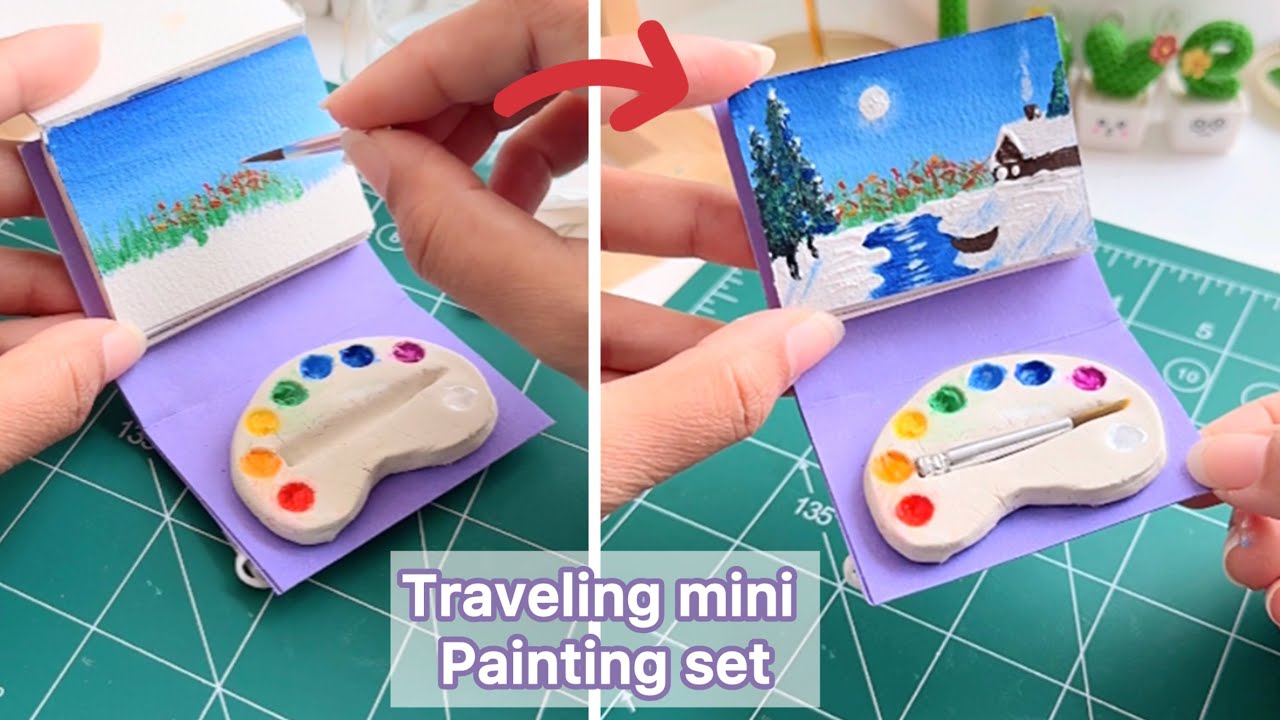 Traveling Mini Painting Set | Acrylic Painting | Easy Painting ...