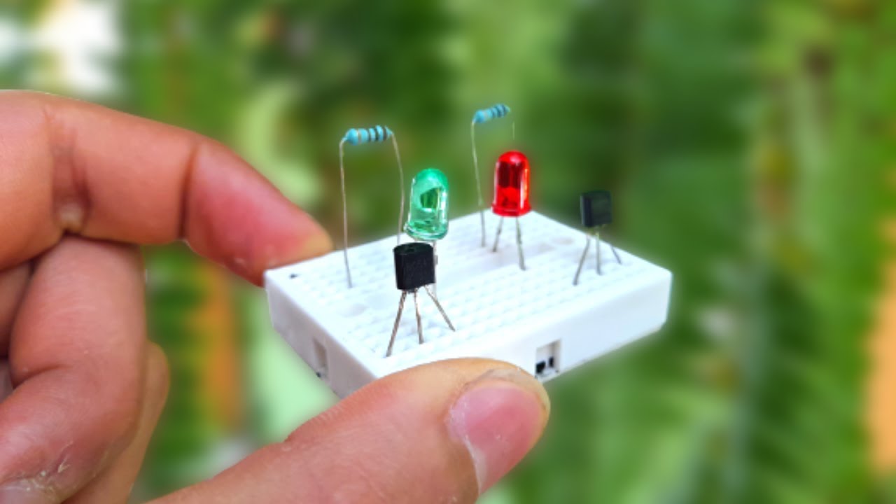 bc547 led intermitente |Muy fácil de hacer - YouTube