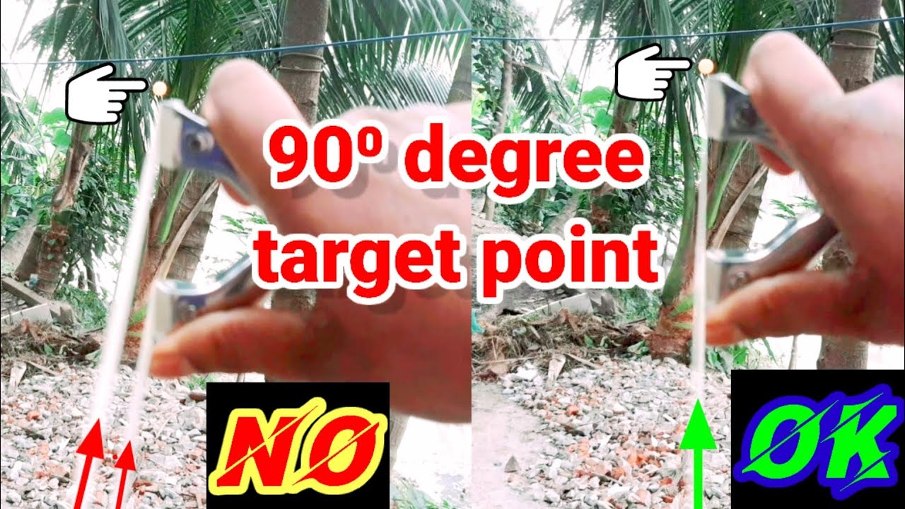 How to shoot at a 90 degree angle#slingshot - YouTube