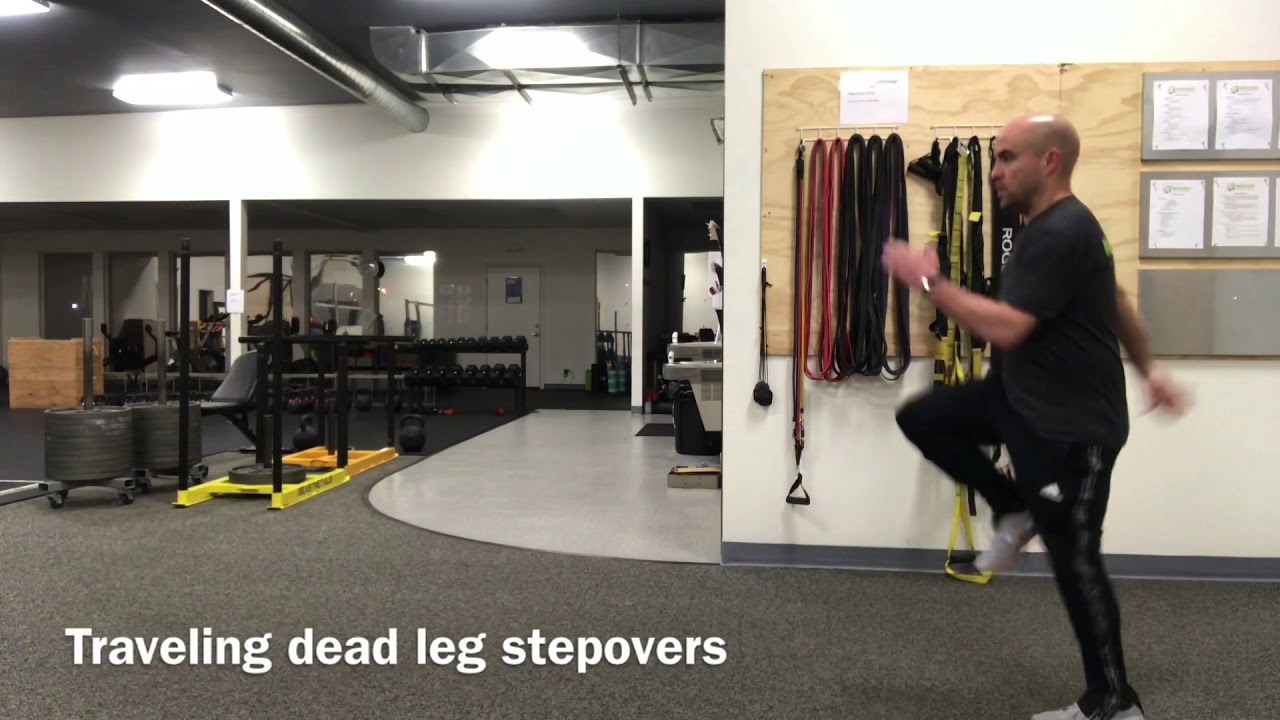 Traveling dead leg stepovers - YouTube