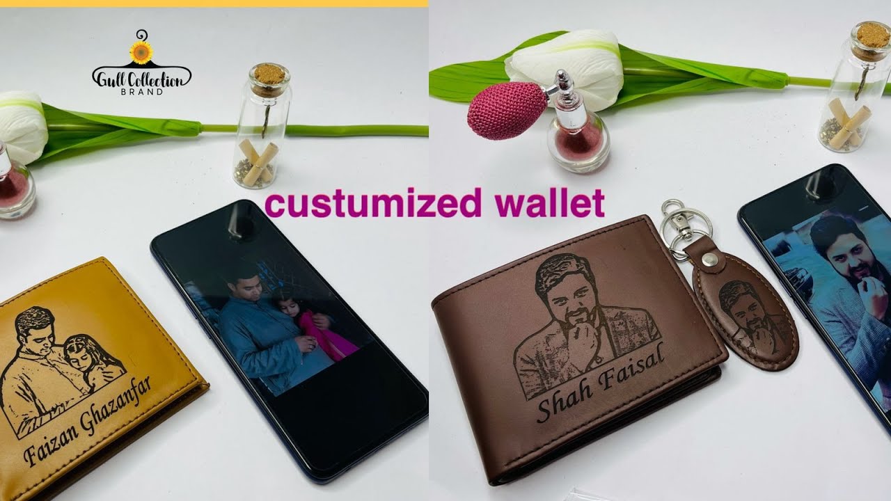 Customized wallets with name and Photo | Custom leather wallets ...