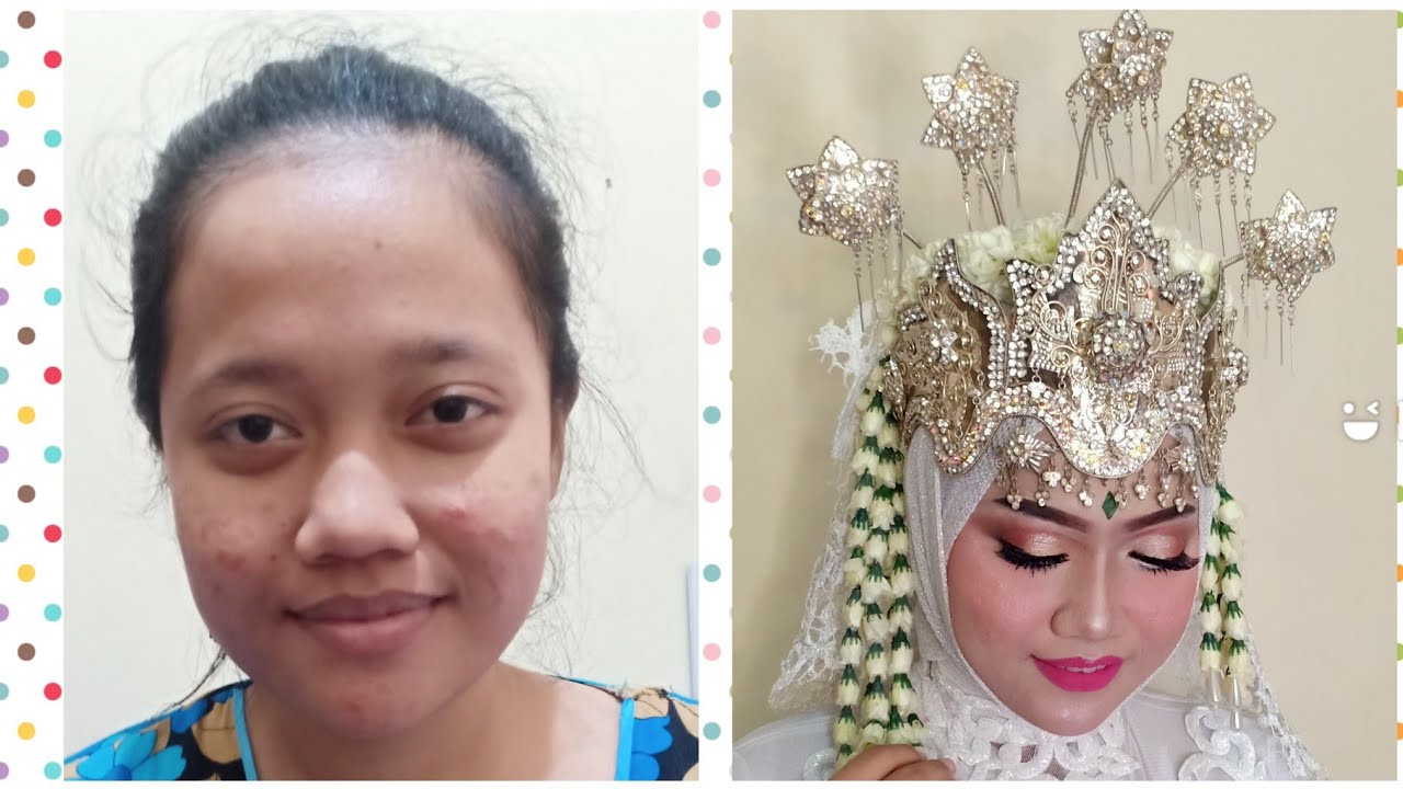 pengantin Sunda singer yg kulit ny ber- jerawat makeup bunda asih - YouTube