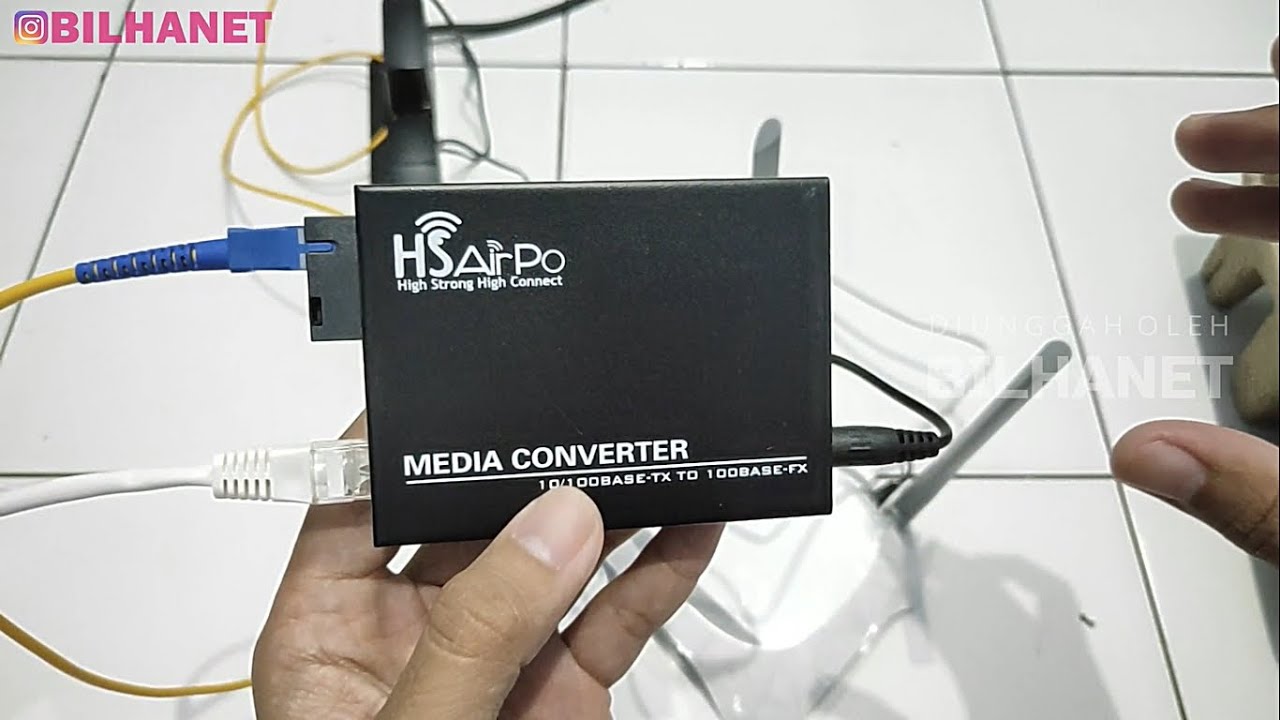 Review HS AirPo Media Converter Fiber Optic CM200 (Mirip CM100) - YouTube