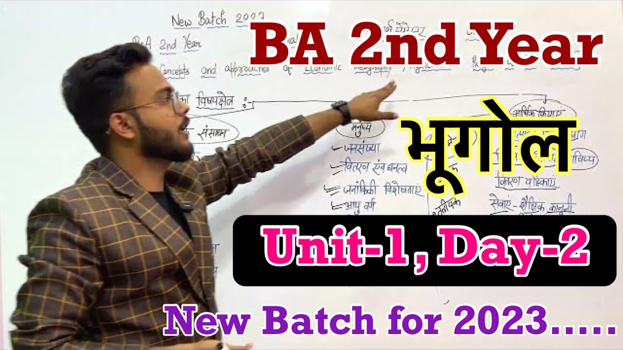 BA 2nd Year Geography Unit-1 fully detailed class || #ba2ndyear # ...