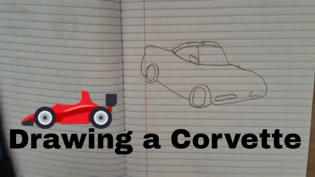 How to draw a Corvette part 1 - YouTube