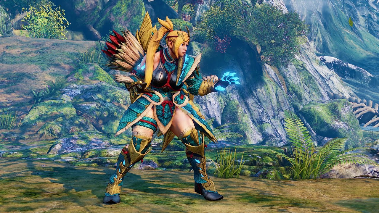 SF5: R.Mika Zinogre Armor crossover costume showcase All Colors ...