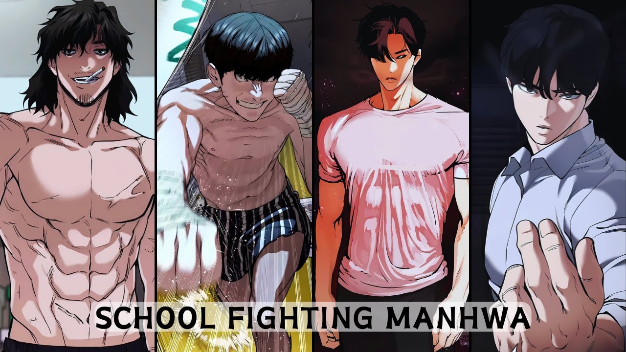 top 12 school life fighting manhwa - YouTube