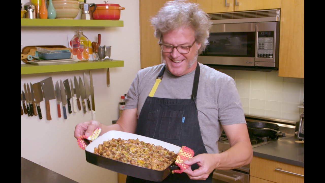 Cheeseburger Stuffing by George Motz and Schweid & Sons - YouTube