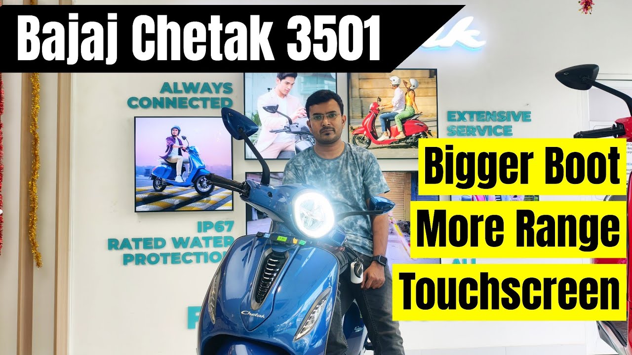 പുതിയ Bajaj Chetak 3501⚡| 153 km Range, 35L Boot Space, Metal Body etc ...