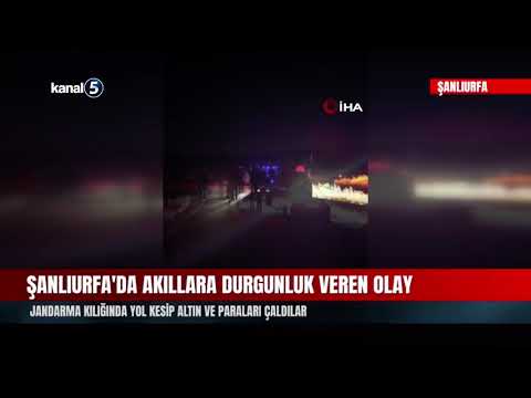 Şanlıurfa'da Akıllara Durgunluk Veren Olay! Jandarma Kılığında Yol Kesip Altın Ve Paraları Çaldılar