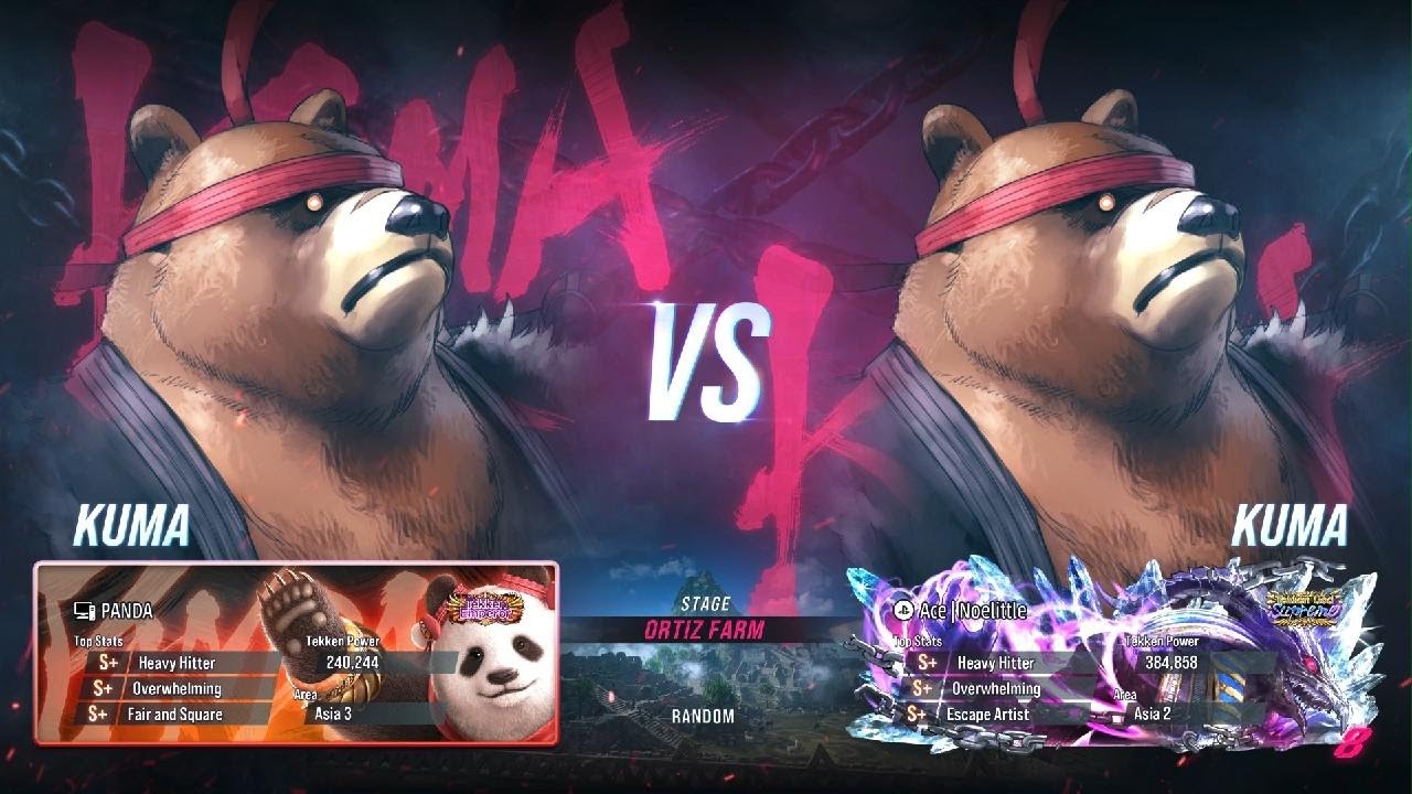 Tekken 8 Ranked - PANDA (Kuma) vs Noelittle (Kuma) - YouTube