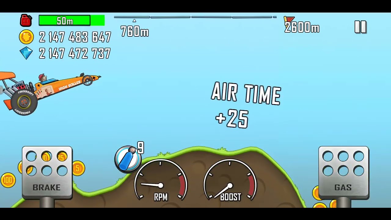 hill climb racing ... in country side ...with dragster... - YouTube