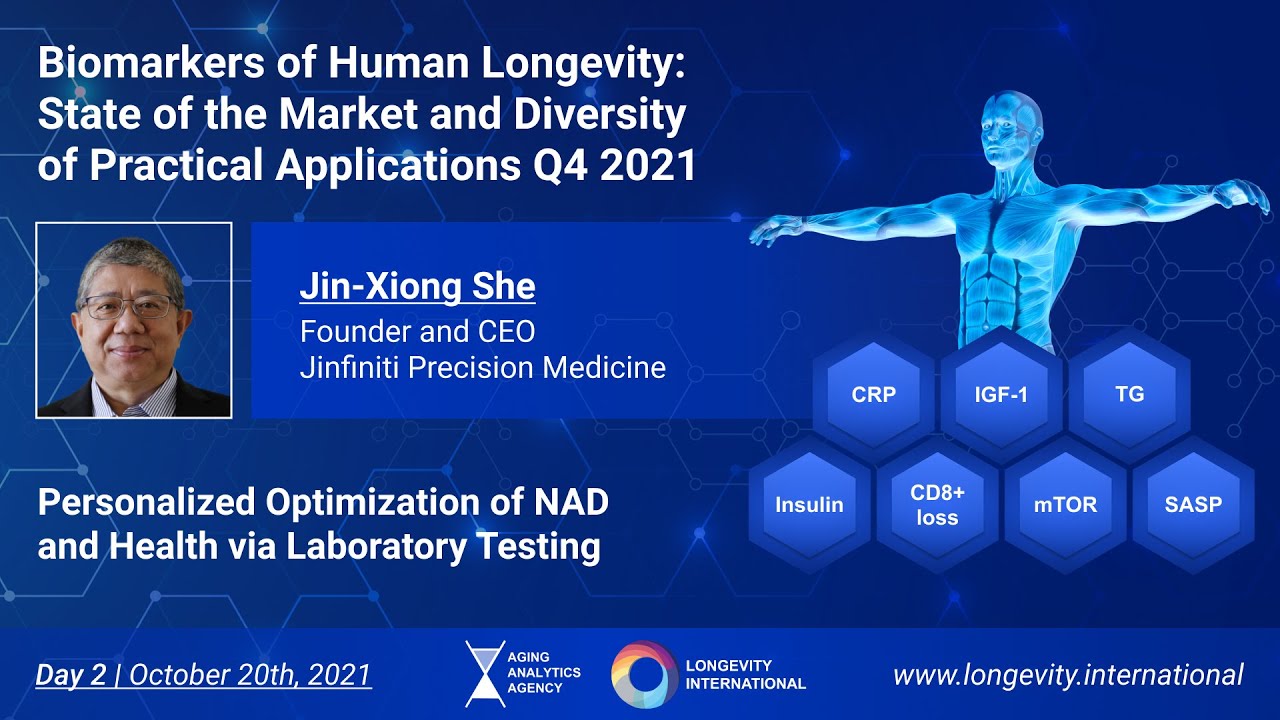 Biomarkers of Human Longevity Q4/2021 - Day 2 - Jin Xiong She - YouTube