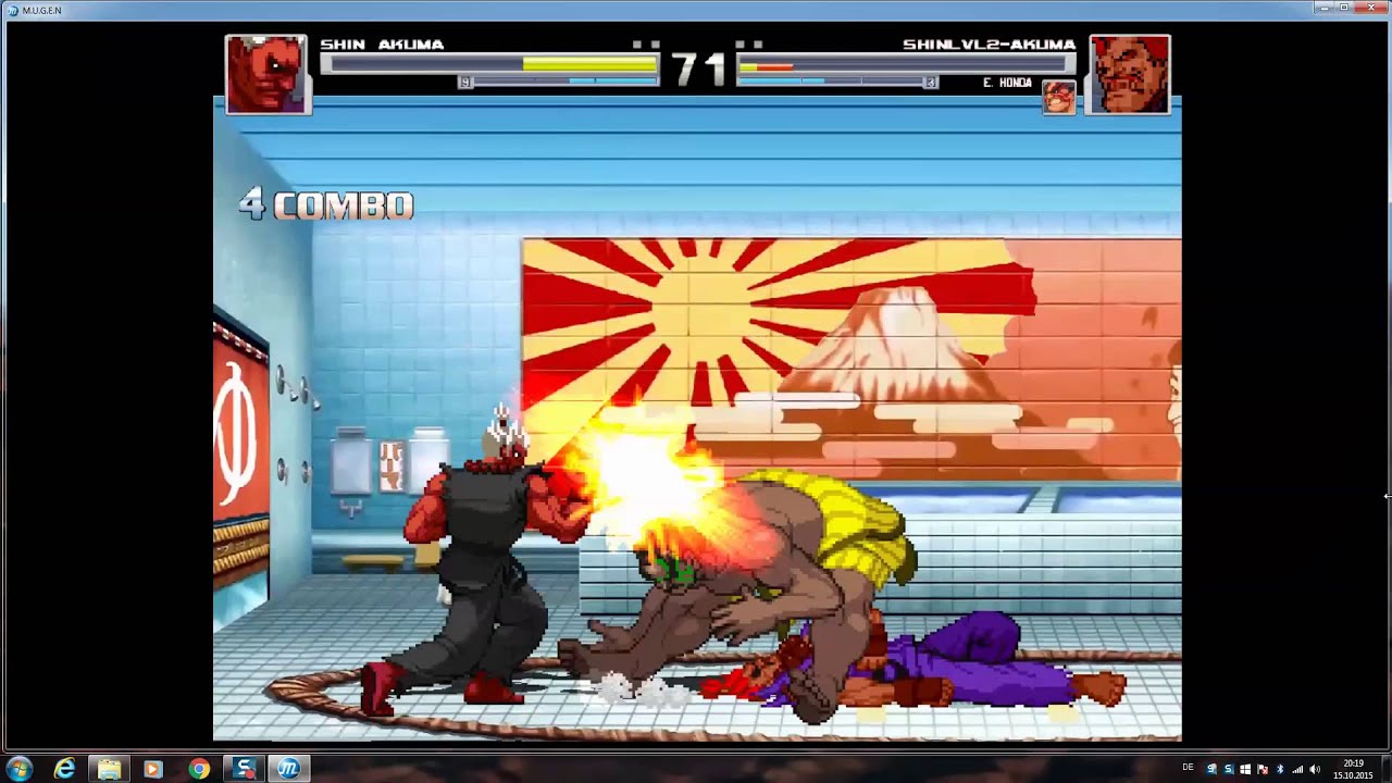 Shin Akuma vs Shin Akuma lvl 2/Honda - YouTube