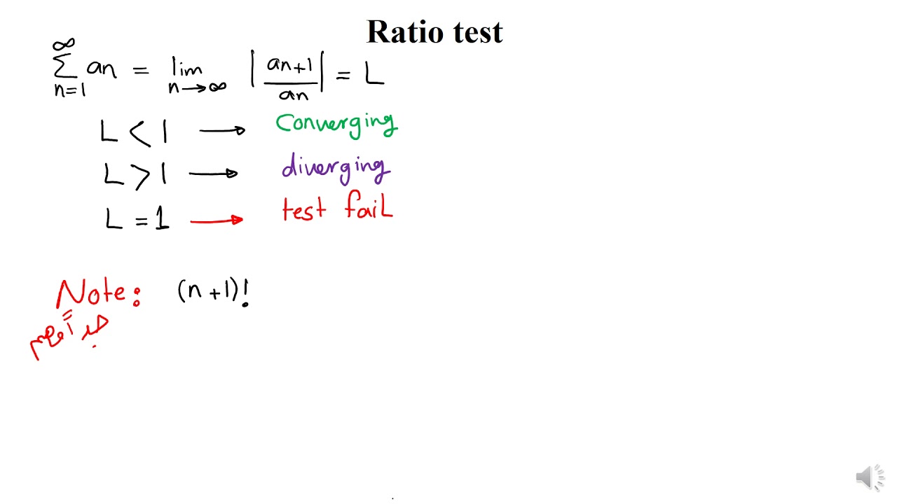 Ratio test شرح - YouTube