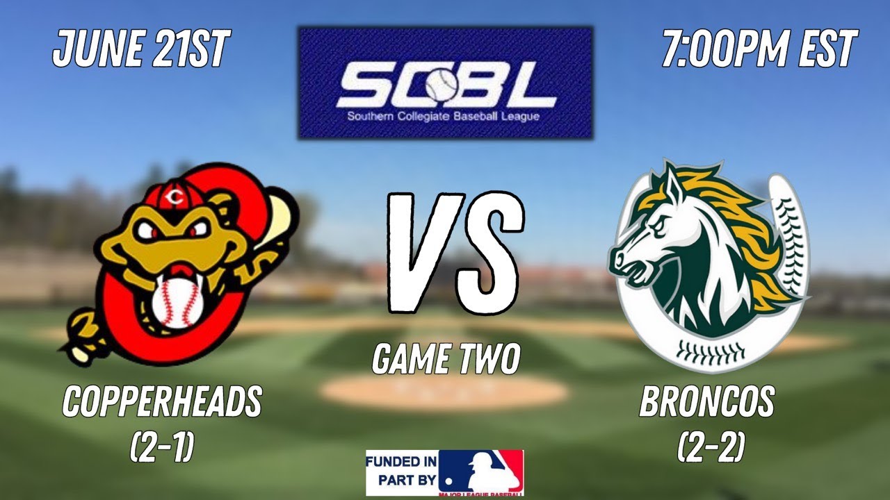 Queen City Broncos (2-2) v. Lake Norman Copperheads (2-1) | SCBL ...