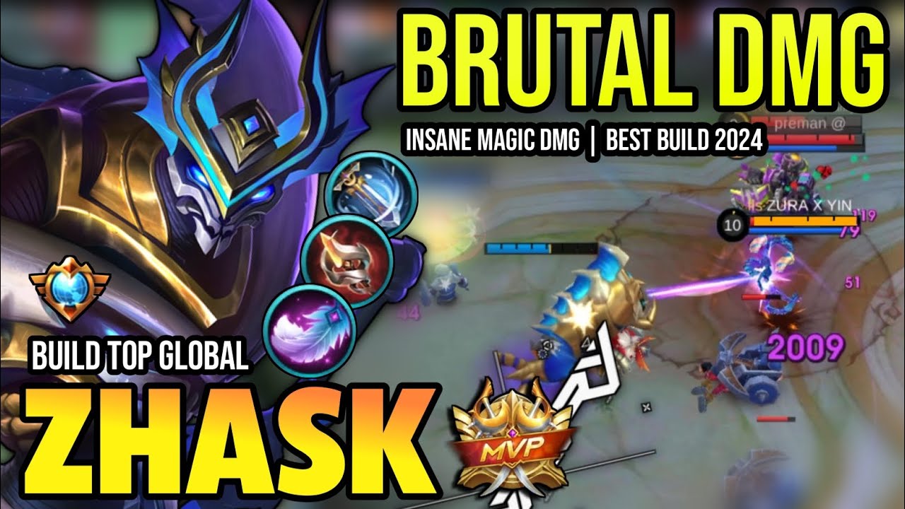 ZHASK BEST BUILD 2024 | BUILD TOP GLOBAL ZHASK GAMEPLAY | MOBILE ...