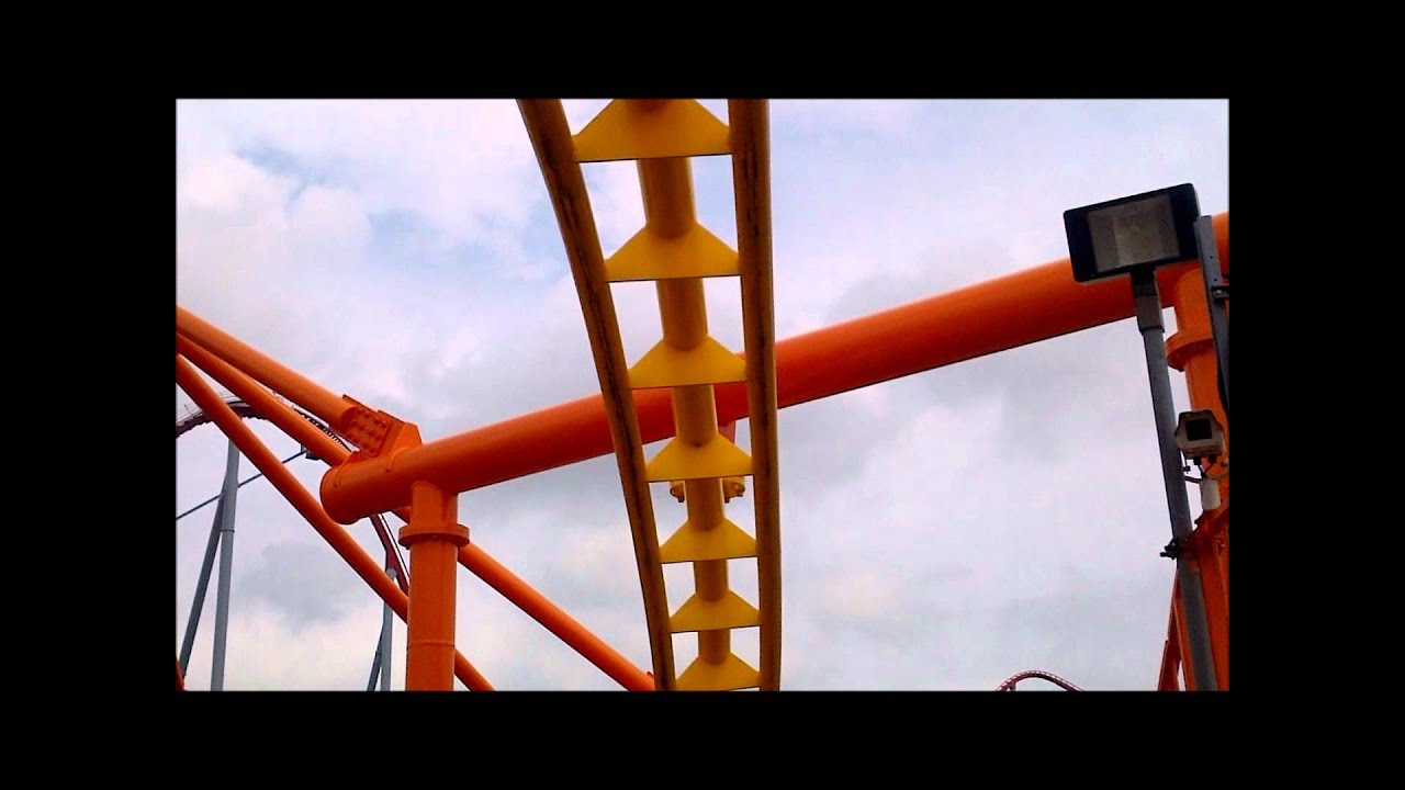 Flying Ace Aerial Chase Coaster @ Carowinds - YouTube