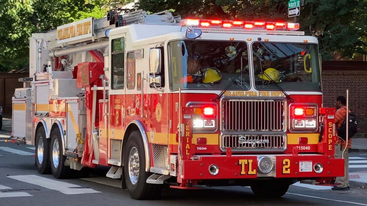 PHILADELPHIA FIRE DEPARTMENT SQURT 8 , TOWER LADDER 2 AND BATTALION 4 ...