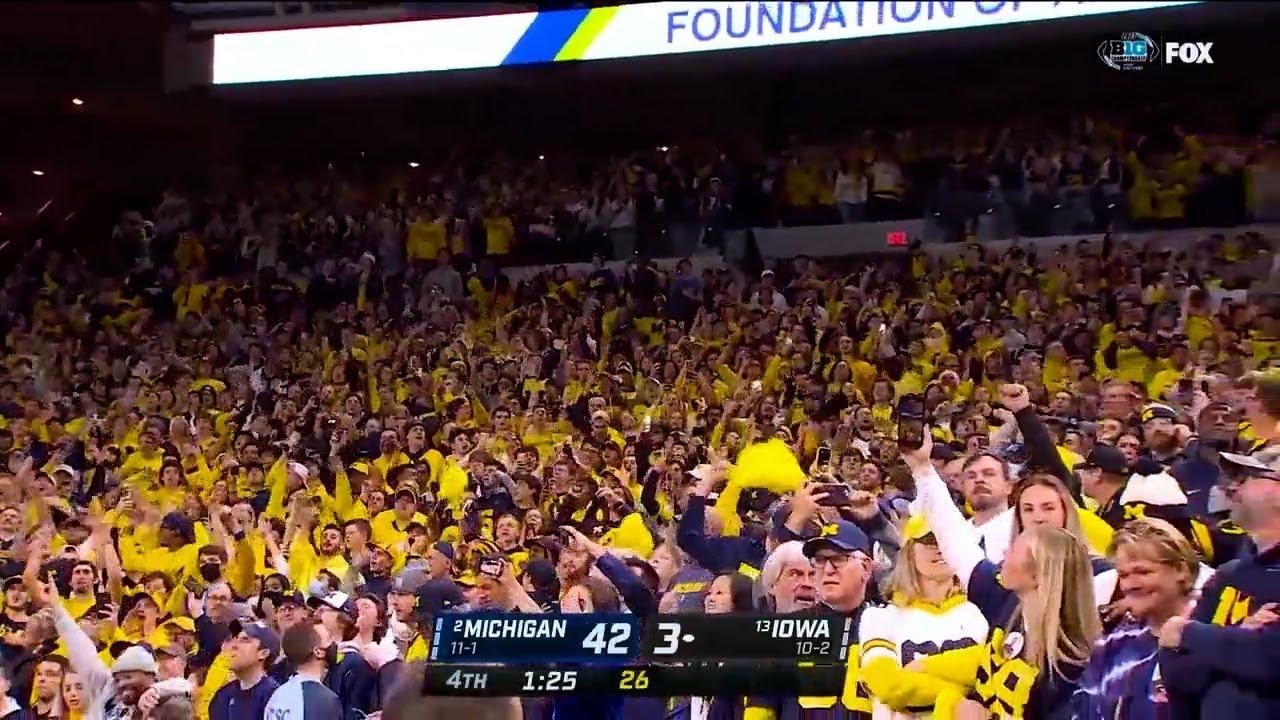 Michigan fans sing "Mr. Brightside" after win against Iowa 2021 College ...