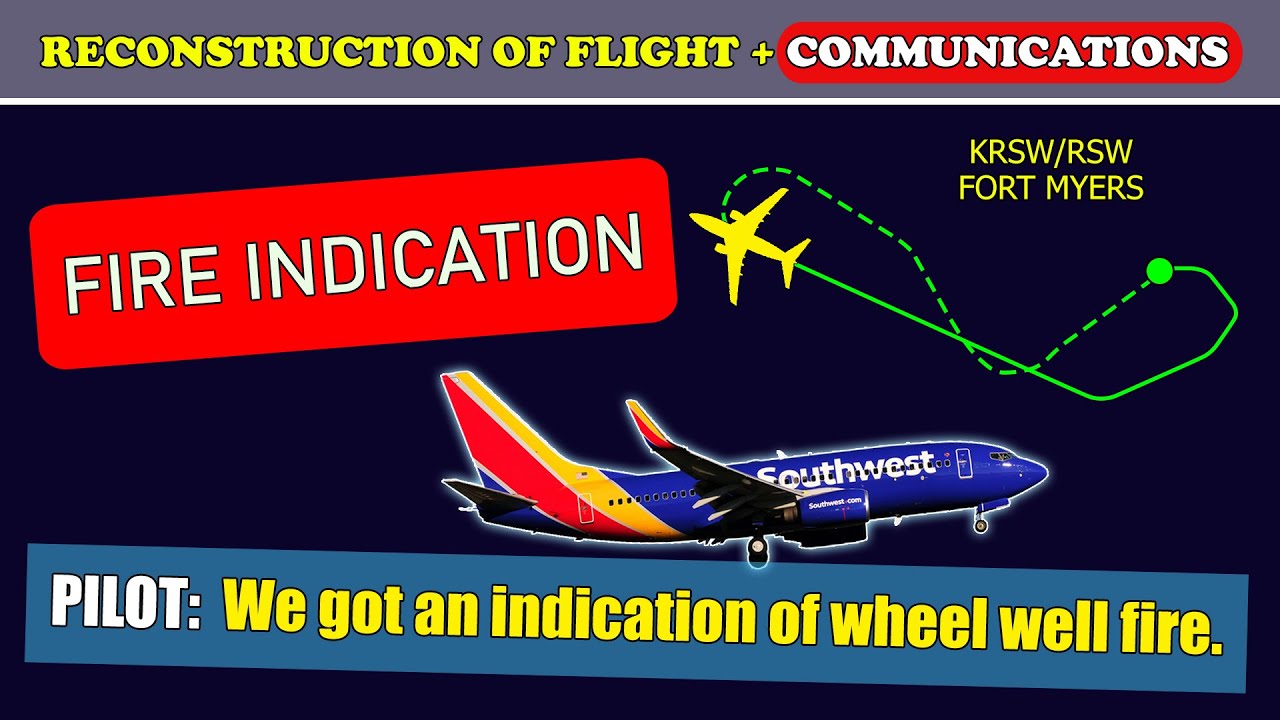 WHEEL WELL FIRE indication, Emergency return | Southwest B737 | Fort ...