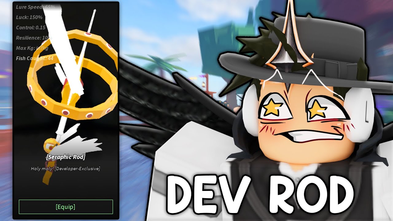 Using the ADMIN ONLY Seraphic Rod in Fisch (Roblox Fisch) - YouTube