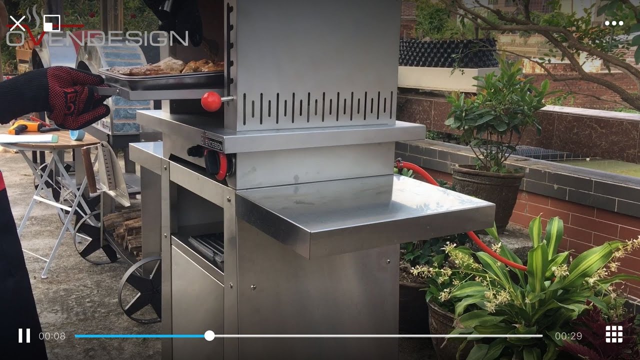 Gas Beef Barbecue Grill Infrared Burner - YouTube