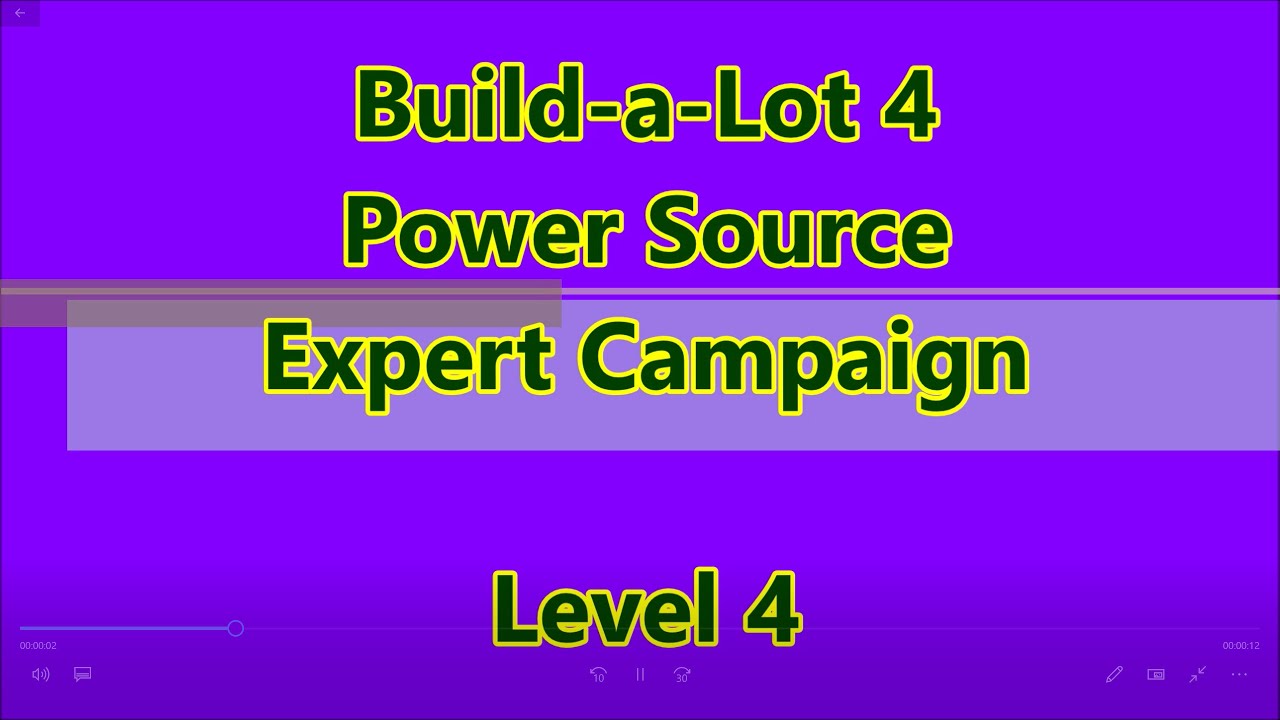 Build-a-Lot 4 - Power Source Expert Campaign Level 4 - YouTube