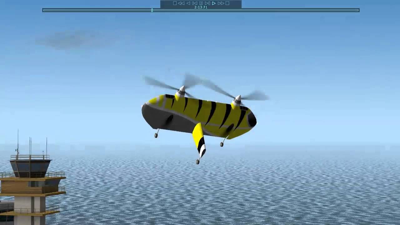 Experimental VTOL test fly in X-Plane Simulator - YouTube
