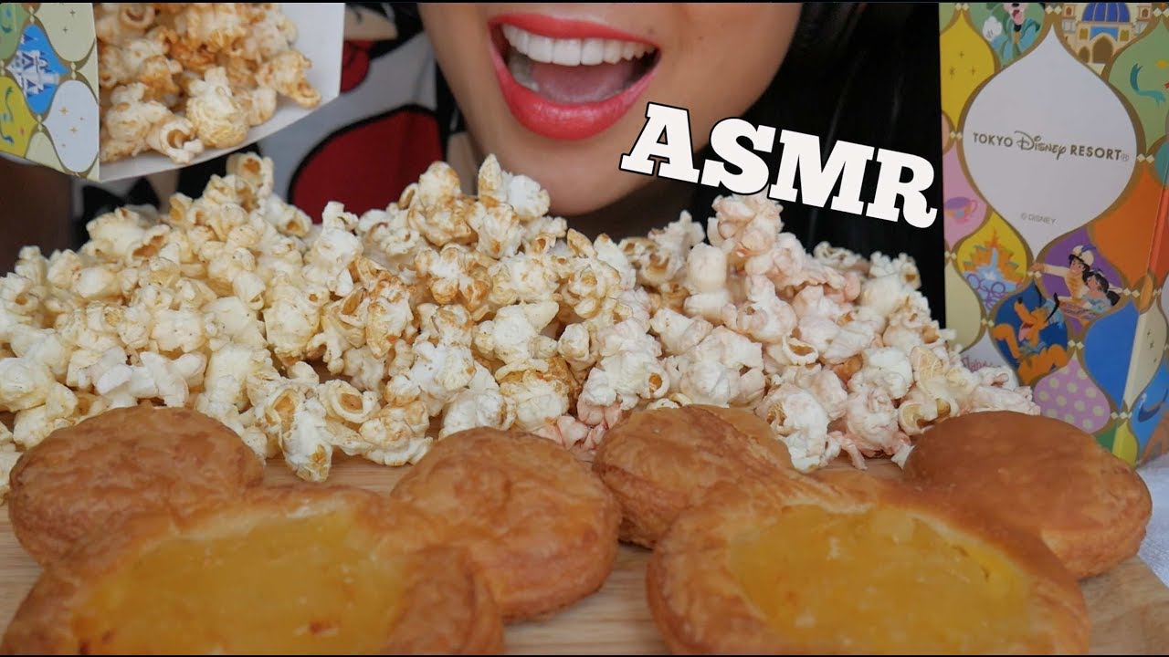ASMR Popcorn *Tokyo DISNEY EDITION (EATING SOUNDS) | SAS-ASMR - YouTube