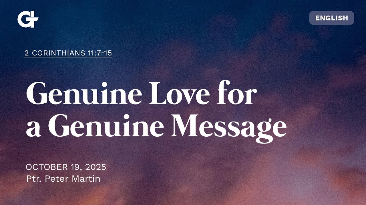Genuine Love for a Genuine Message - YouTube
