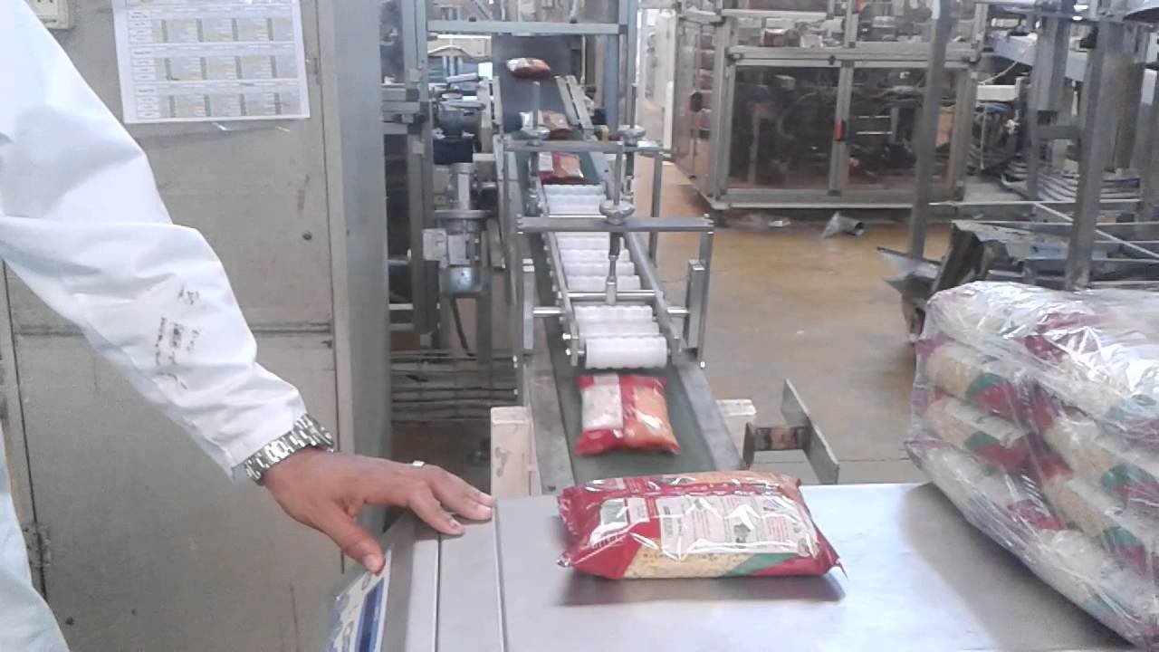 Ligne d ensachage de la pâte warda - YouTube