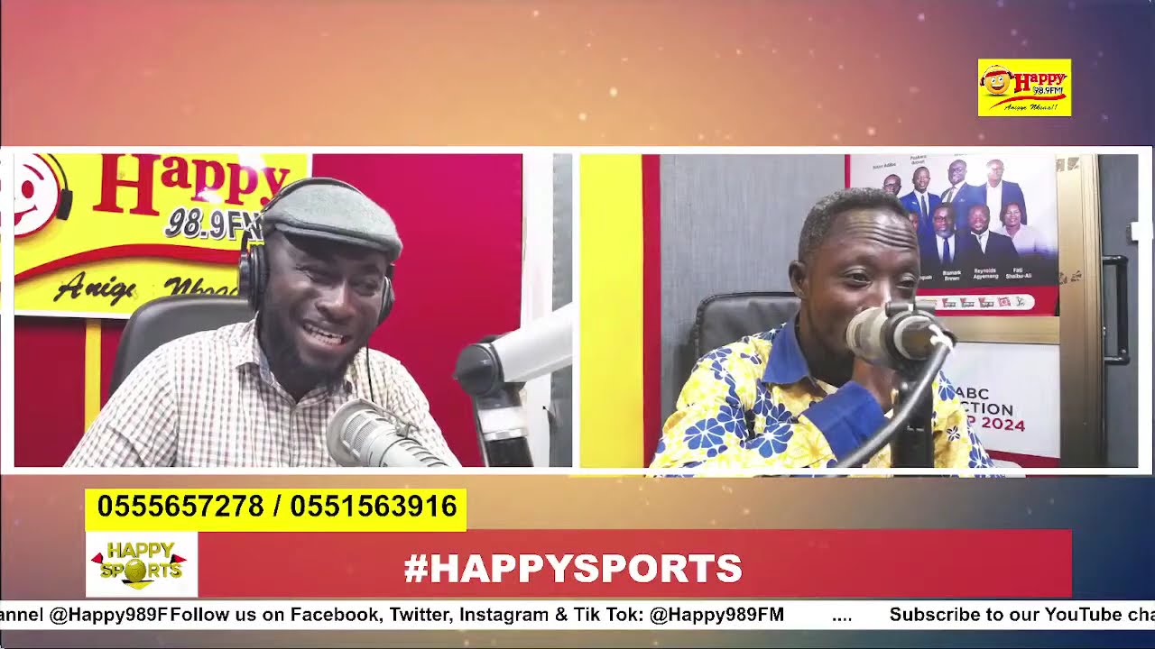 LIVE: Happy Sports with Tumi Sintim-Koree (Chaskele) and The Sports ...