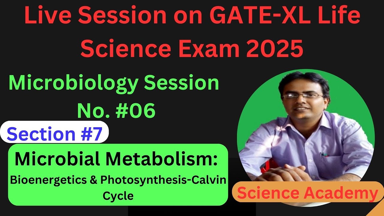 Target GATE-XL-2025 Exam: Microbiology Session no.#06: Bioenergetics ...