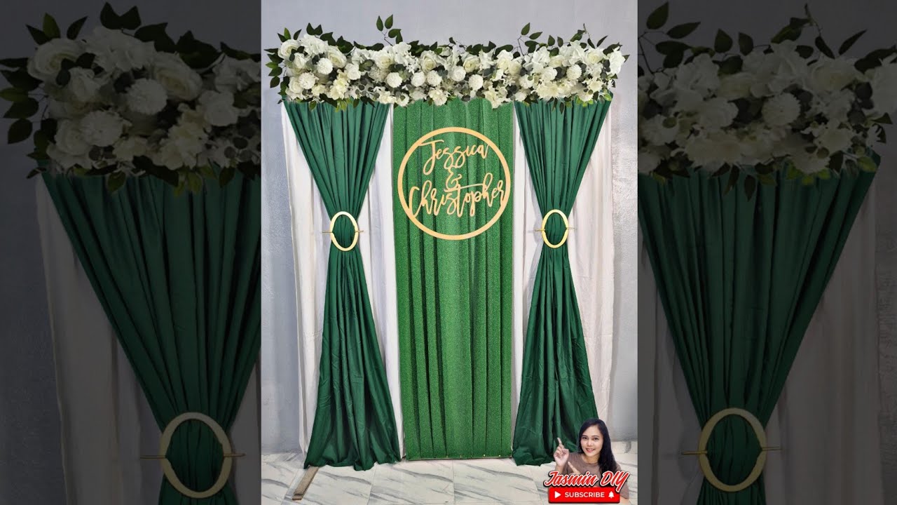 Very Simple Backdrop Green Combination Ideas #backdrop #decor #ideas # ...