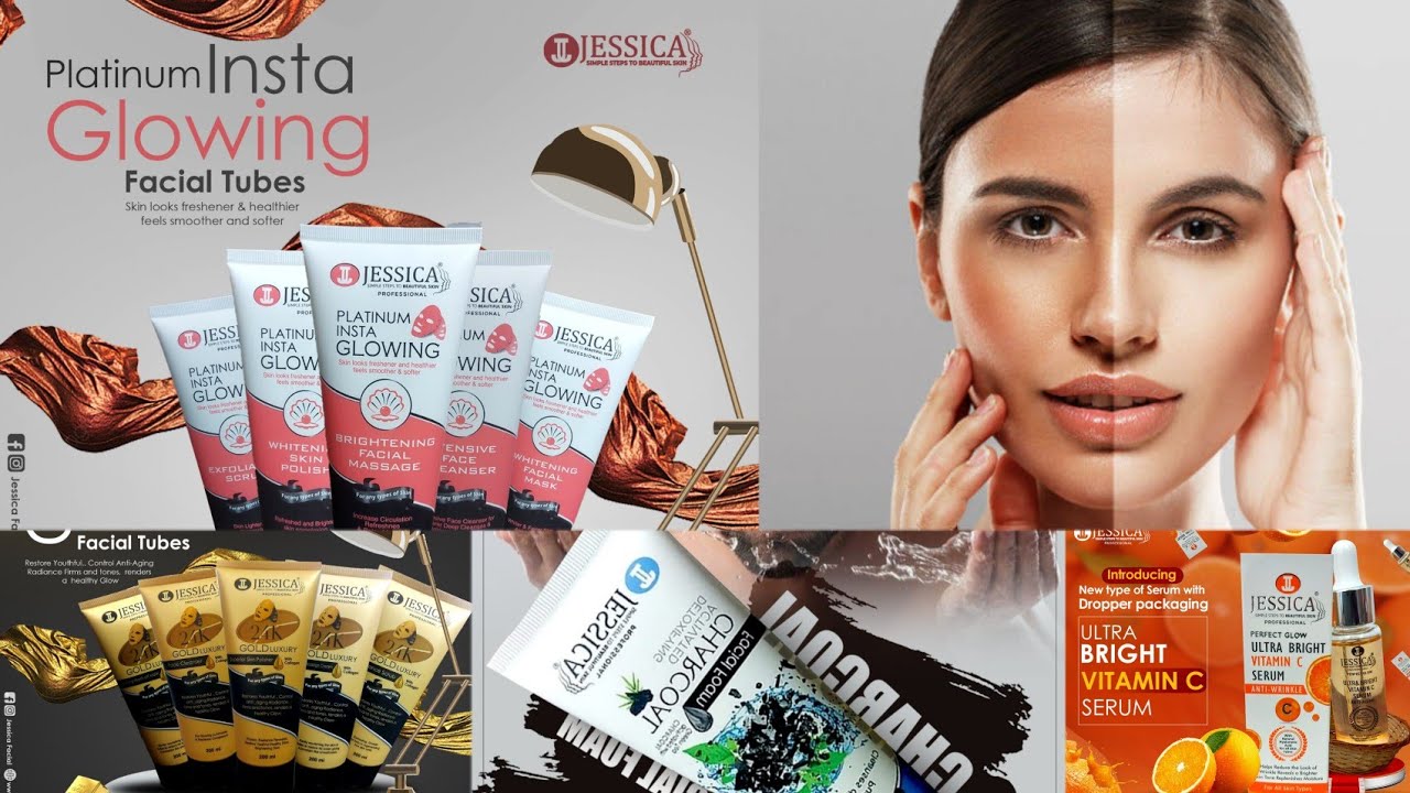 |Jessica full range skin care || Whiting Facial kit, Face wash, Skin ...