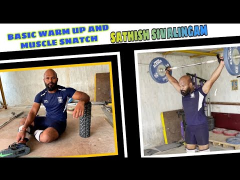 MUSCLE SNATCH TECHNIQUE| WEIGHTLIFTING | BASIC WARM UP MUSCLE SNATCH ...