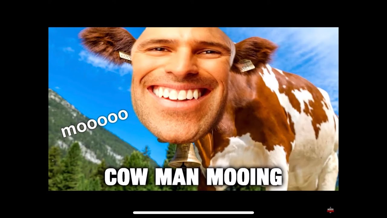 Cow man mooing - YouTube