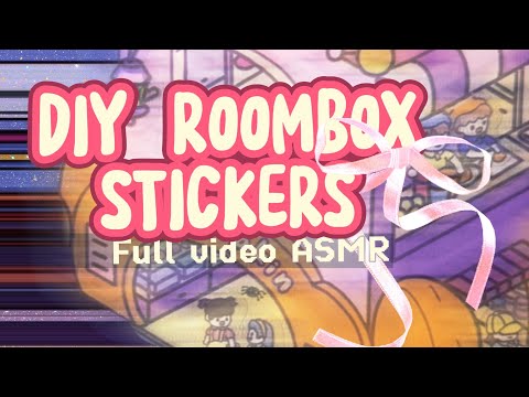 DIY STICKERS ROOMBOX full video ASMR - YouTube