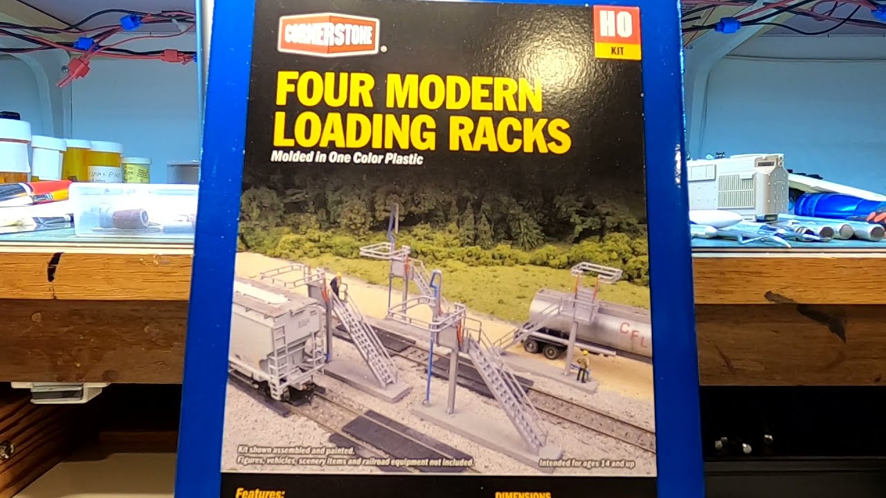 Walthers cornerstone fuel loading racks - YouTube