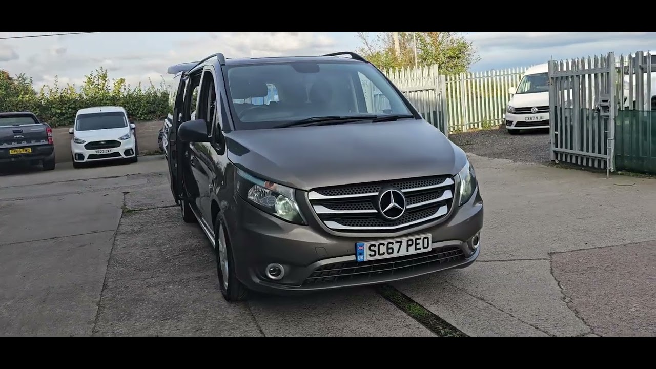 2017 Mercedes Vito Sport combi L2 Auto 7 speed grey - YouTube