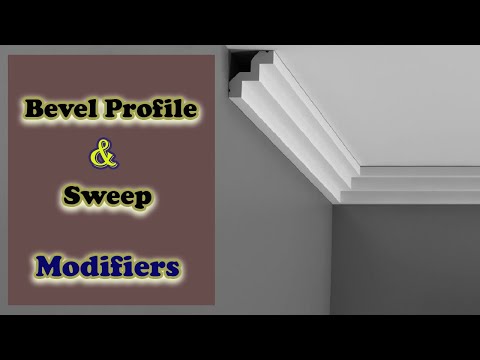 Bevel profile & Sweep | Modifiers | 3ds max - YouTube