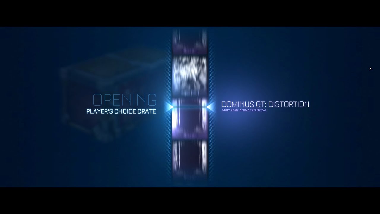 1x "Player's choice crate" opening: Dominus GT distortion decal (Rocket ...