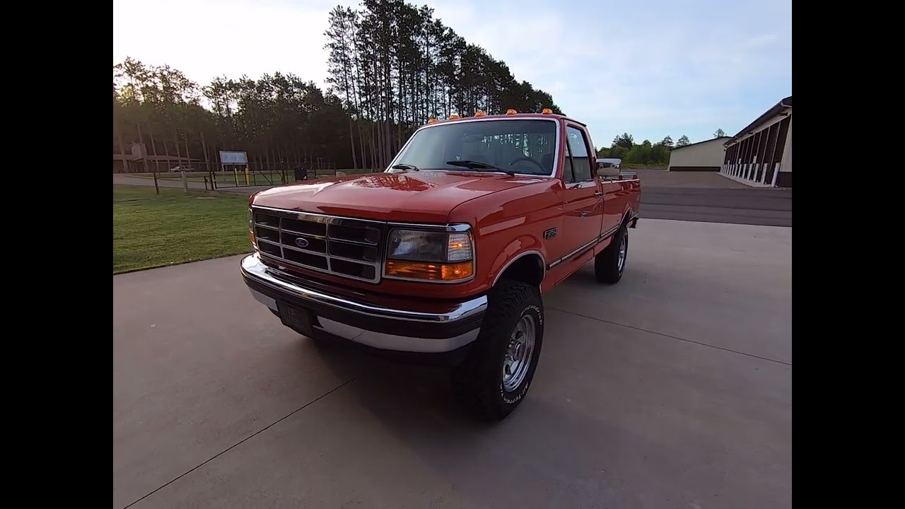 1993 Ford F250 4x4 Walk Around / Drive Video - YouTube