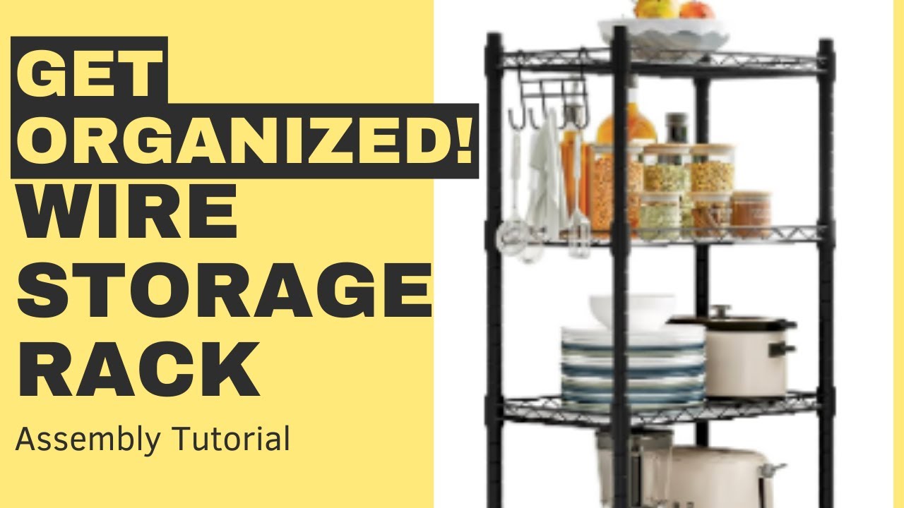 DIY Sorcedas Wire Storage Rack "How-to" Step by step Assembly Tutorial ...