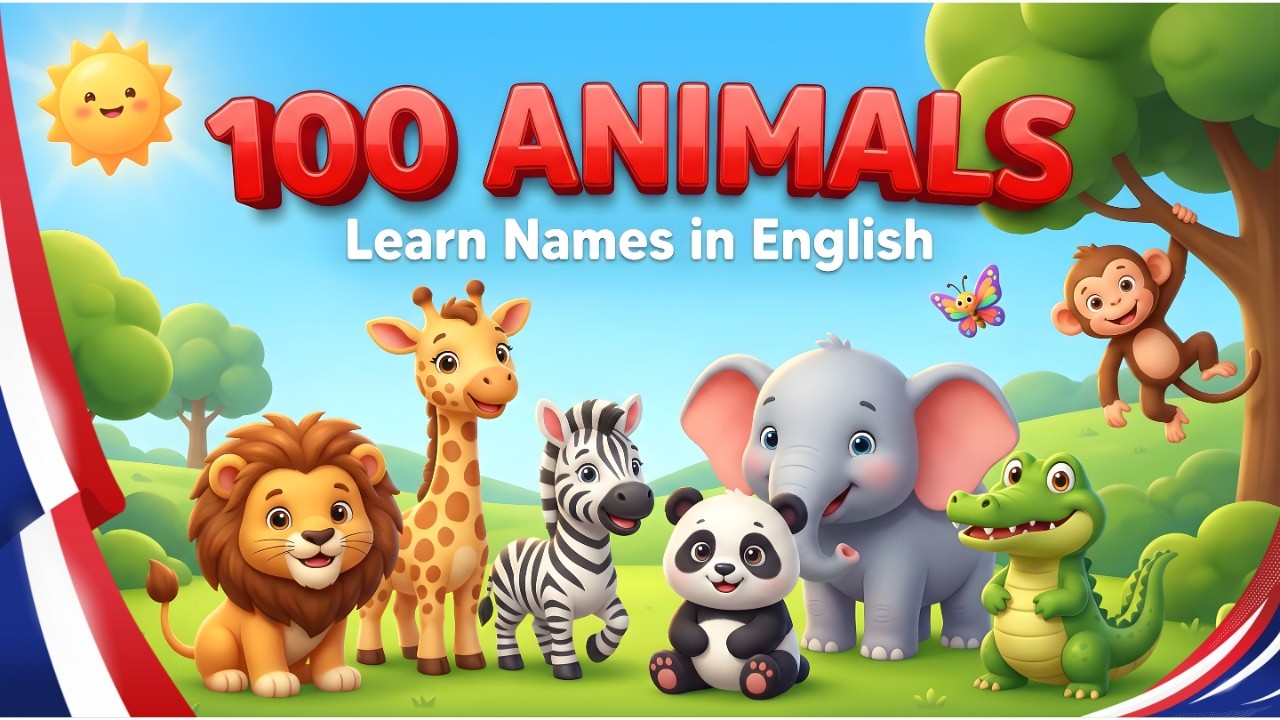 100 Animals in English: Vocabulary & Pronunciation Guide - YouTube