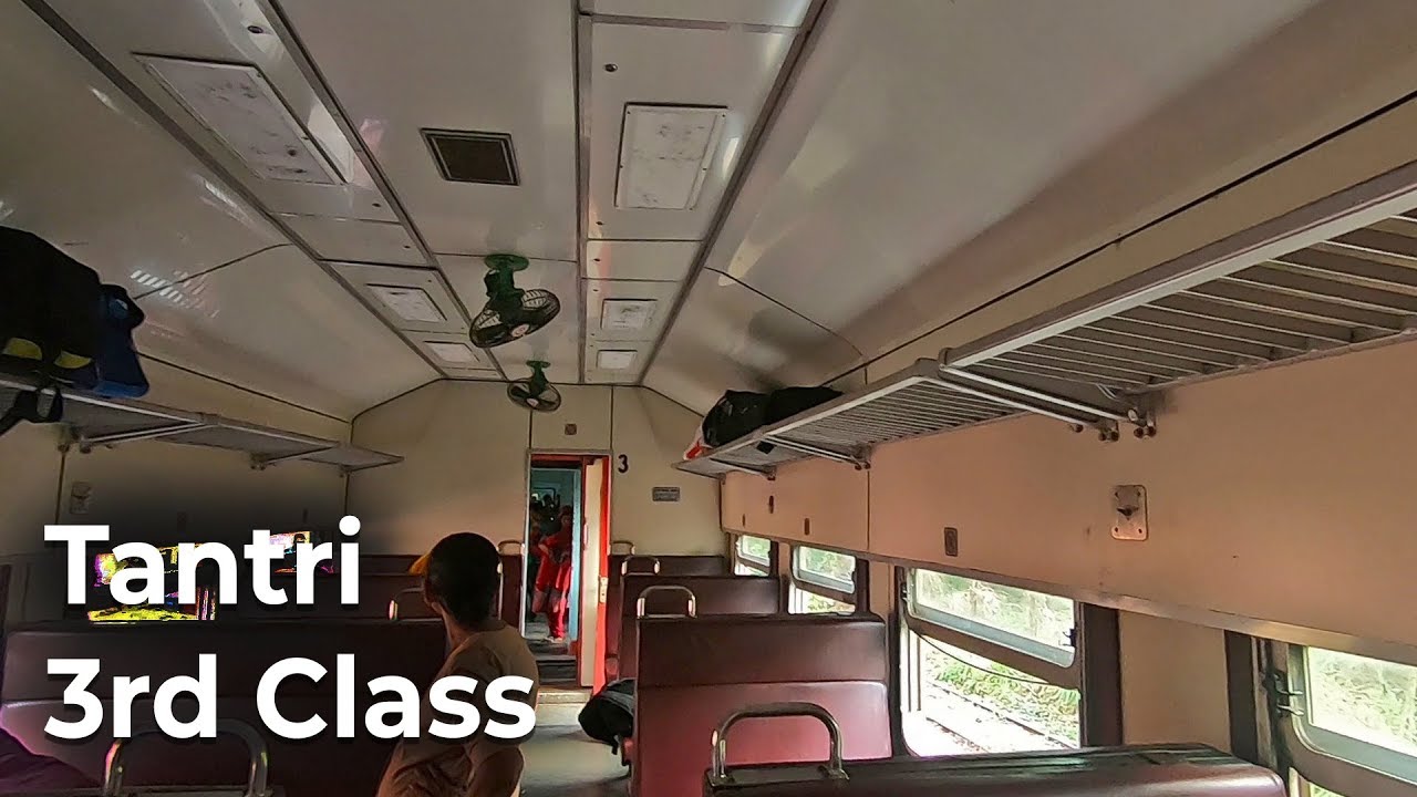 Sri Lanka Railways Tantri Carriage 3rd Class - Udaya Devi Train - YouTube