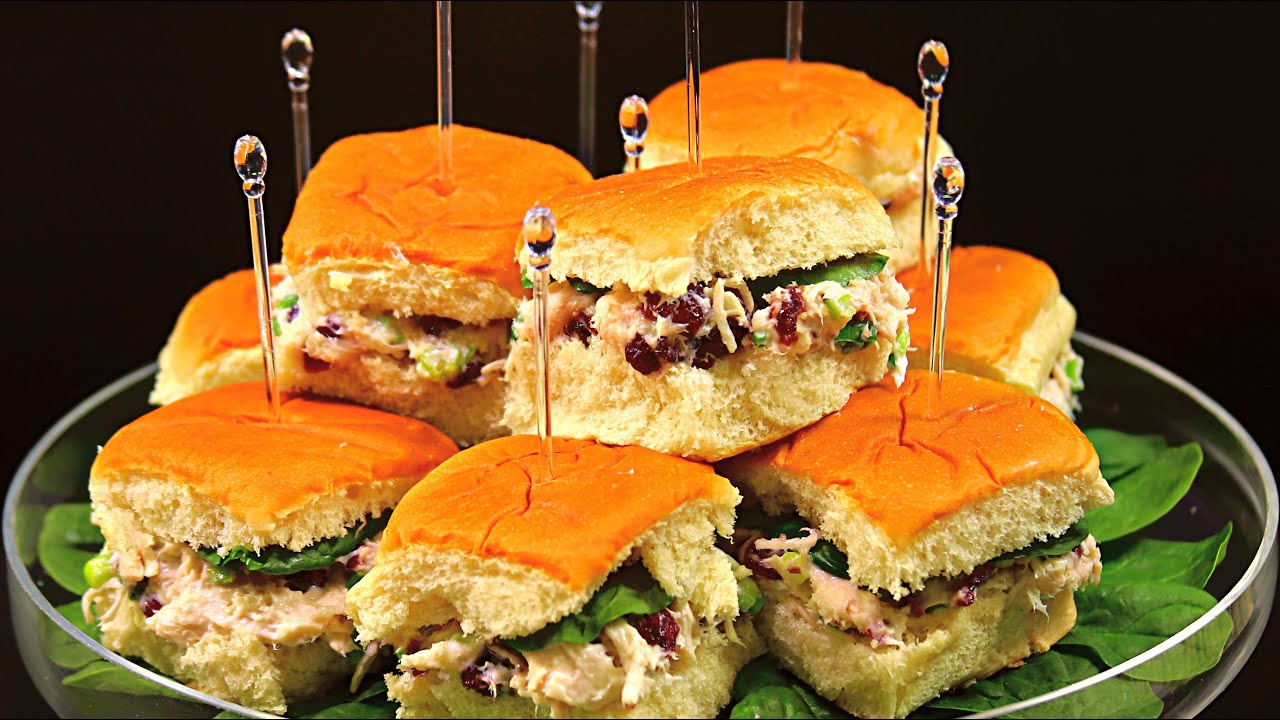 The BEST Chicken Salad Sliders: Cool & Tasty! - YouTube