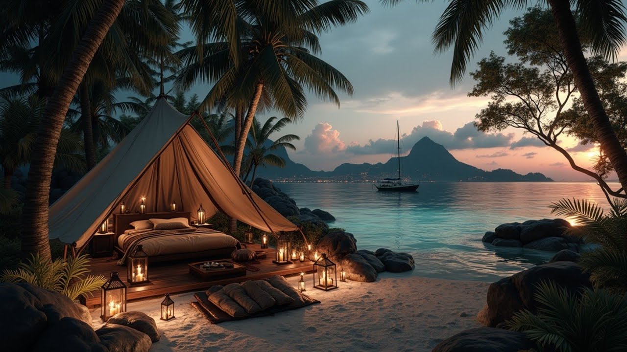 Relaxing ASMR Beach Retreat: Soothing Ocean Waves Music for Sleep ...